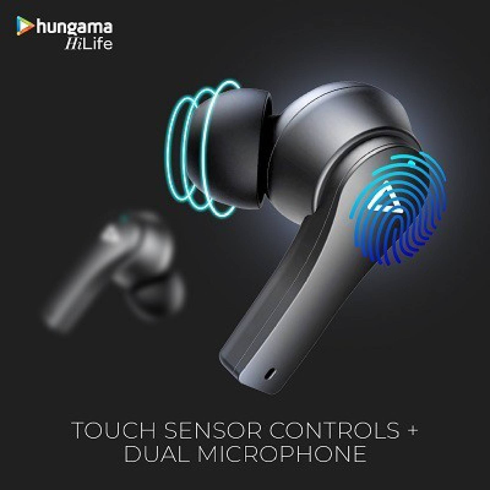 Buy Hungama Hilife Bounce 301 Tws Earbuds Ipx4 Water And Sweat Resistant Upto 40 Hours Playback